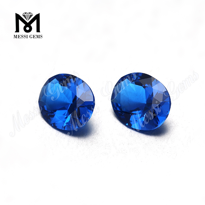 wholesale factory blue nano loose oval 8x10mm nano stone