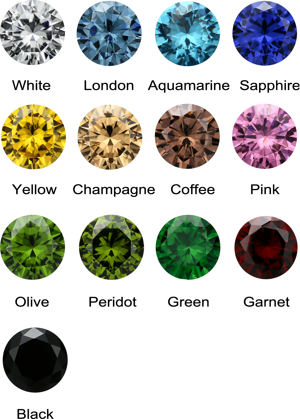 Colour Crystal Zircon - Wuzhou Messi Gems Co.,LTD