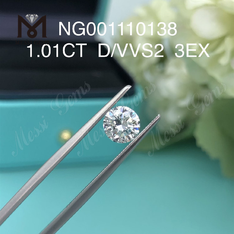 1.01ct VVS2 D RD Lab grown diamond EX Cut Grade - Buy 1.01ct lab ...