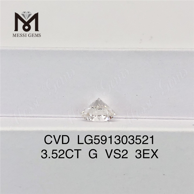3.52CT G VS2 3EX CVD Bulk Lab-Created Diamonds Quality Meets Quantity丨Messigems